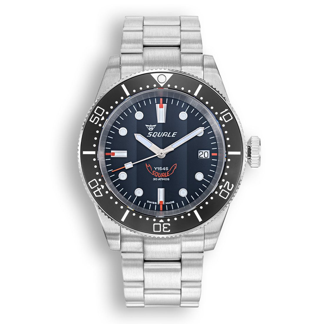 Orologio Squale 1545 nero bracciale acciaio diver 300mt | Paladini ...