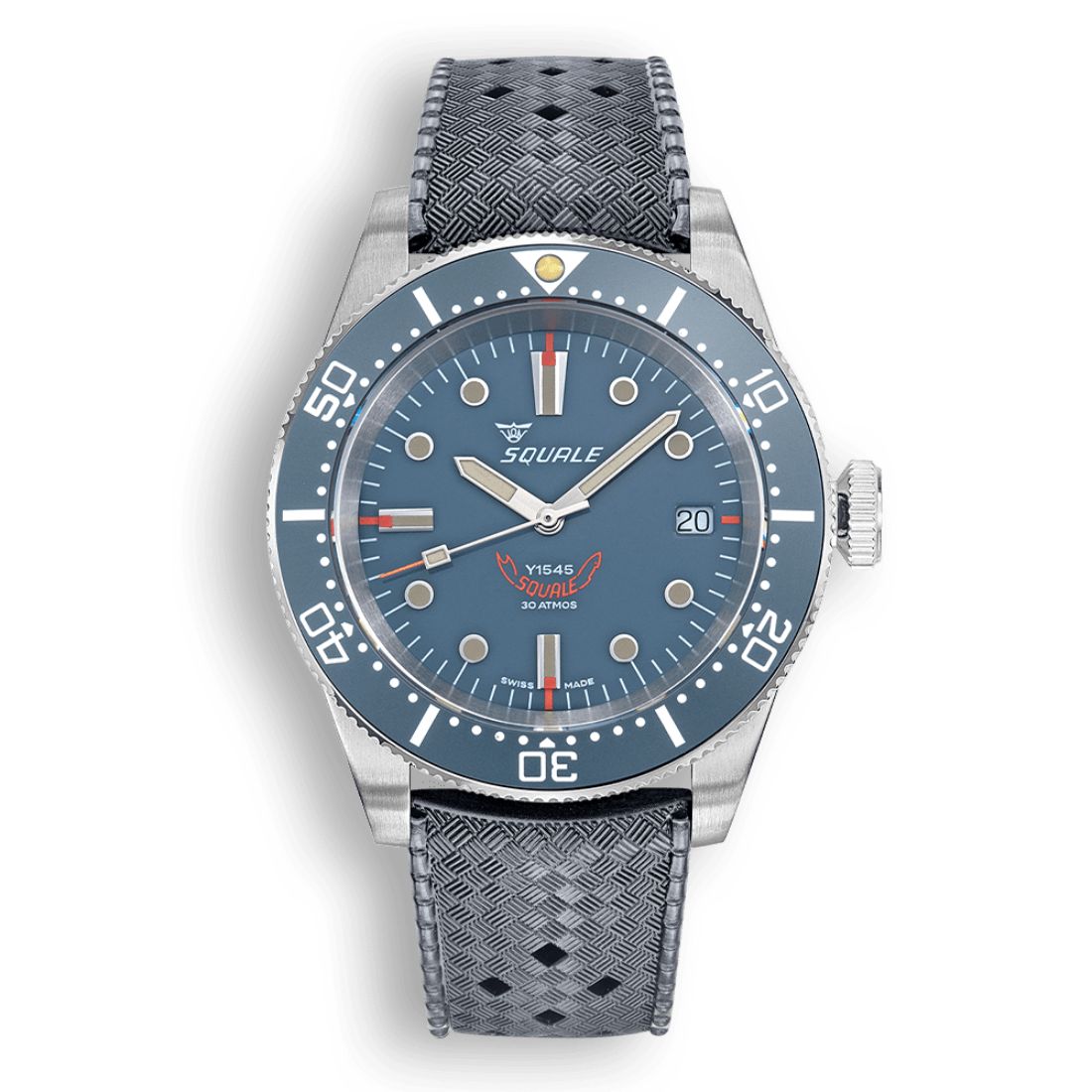 Orologio Squale 1545 grigio bracciale gomma diver 300mt | Paladini ...