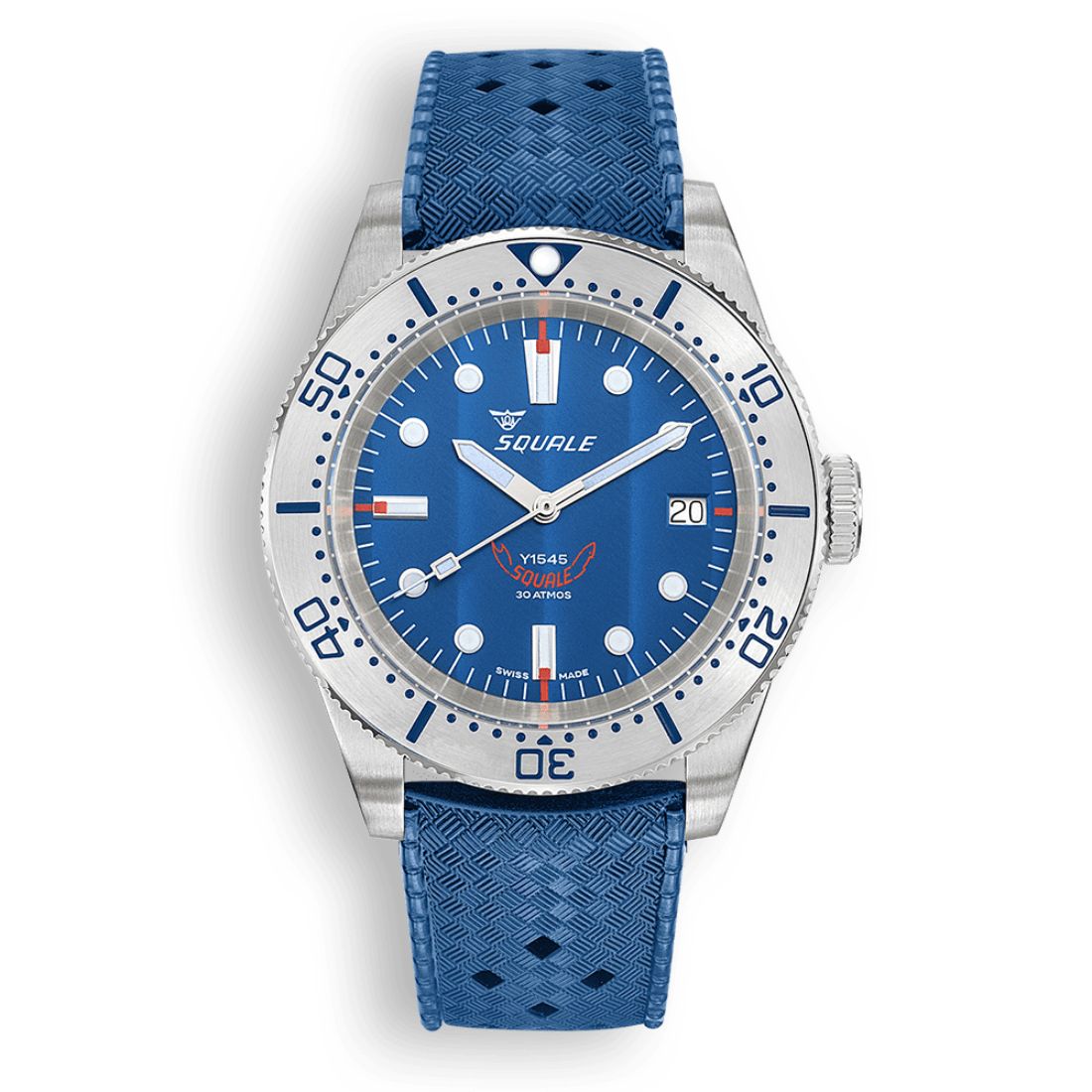 Orologio Squale 1545 blu bracciale gomma diver 300mt | Paladini ...
